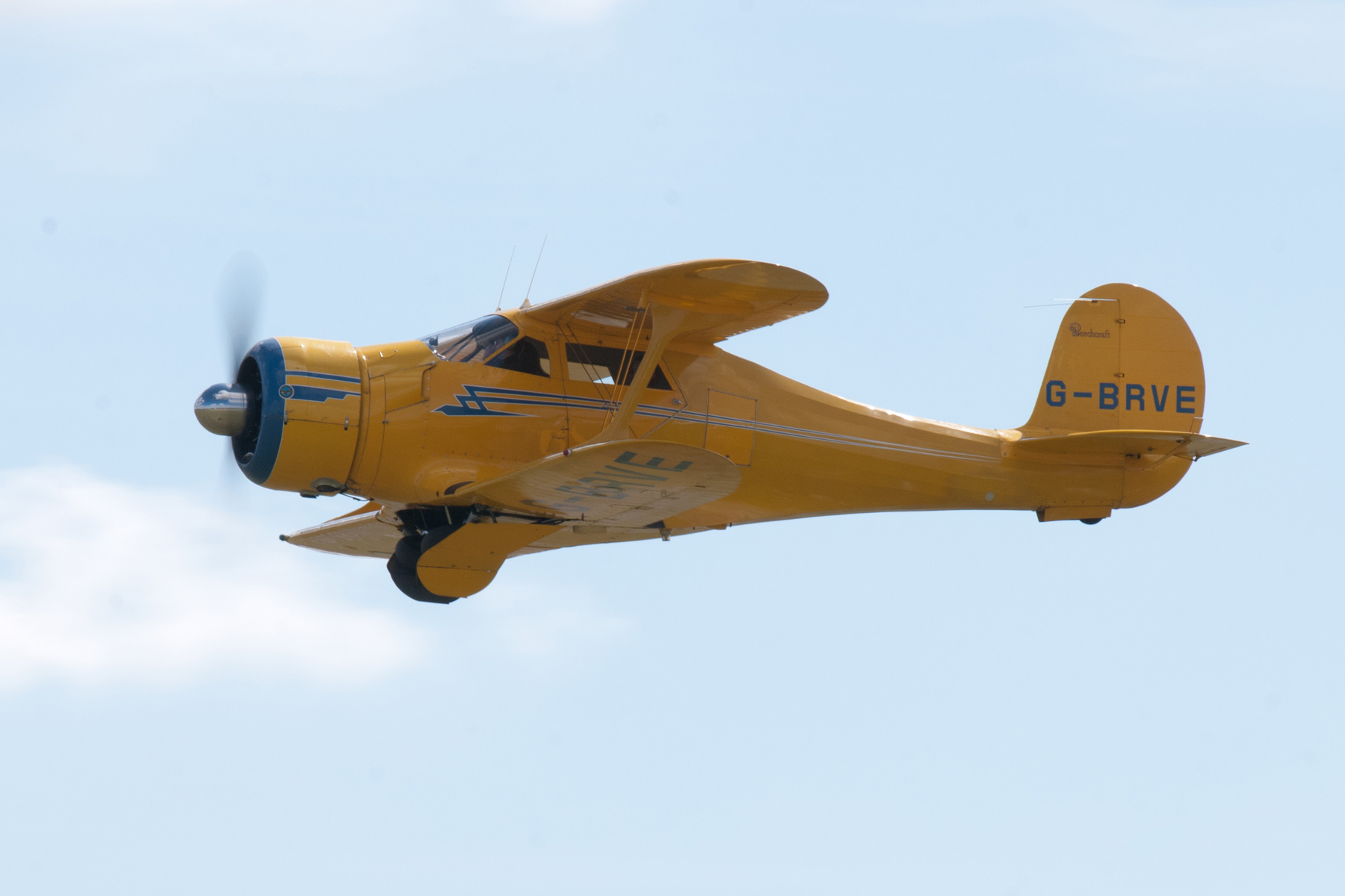 Staggerwing profile flight - The Fighter Collection