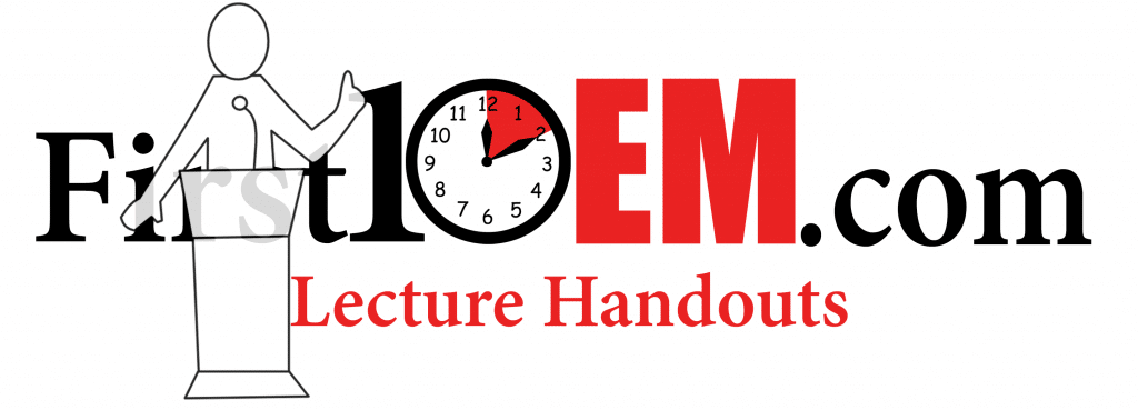 EBM Lecture Handout #5: Heparin in ACS - First10EM