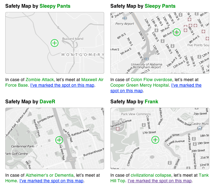 Make your own safety map in case of emergency | FlowingData