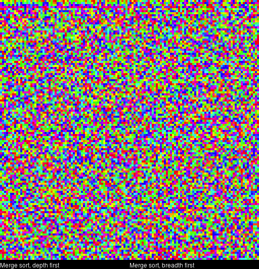 Sorting Algorithms Visualized With Animated Color Palette Flowingdata 7331