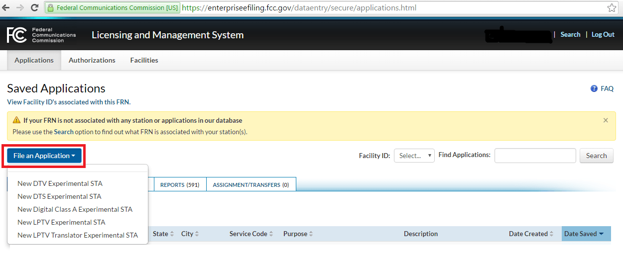 FCC Applications - FOX36 Toledo