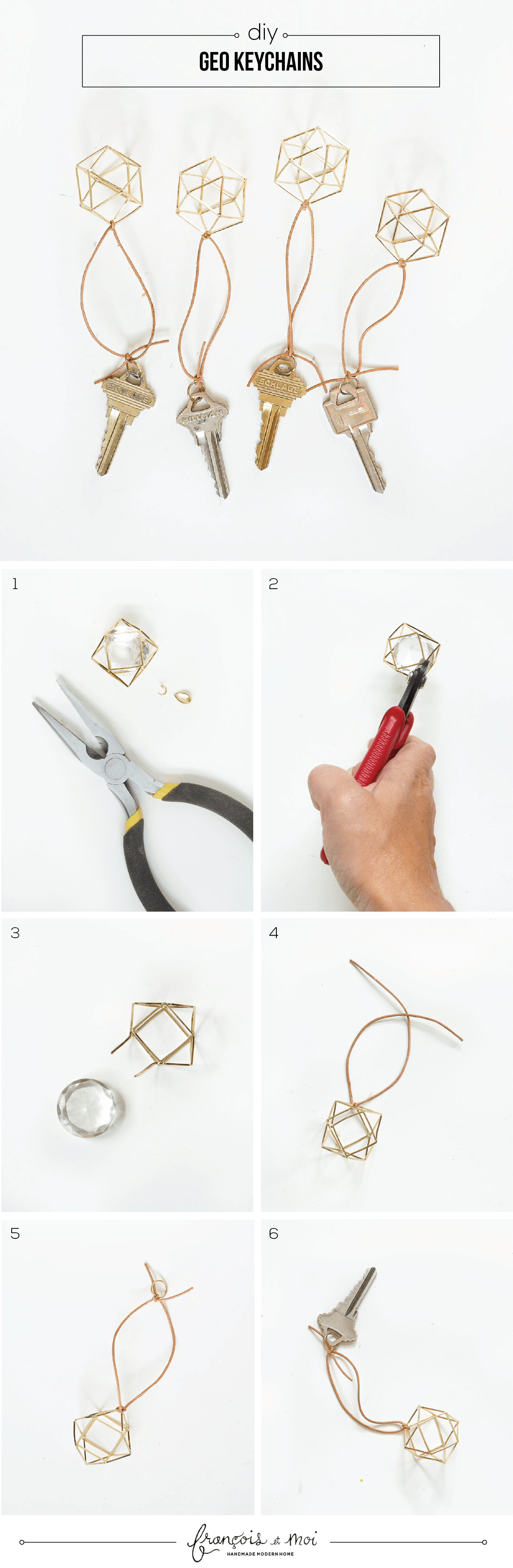 DIY Modern Key Holder - Francois et Moi