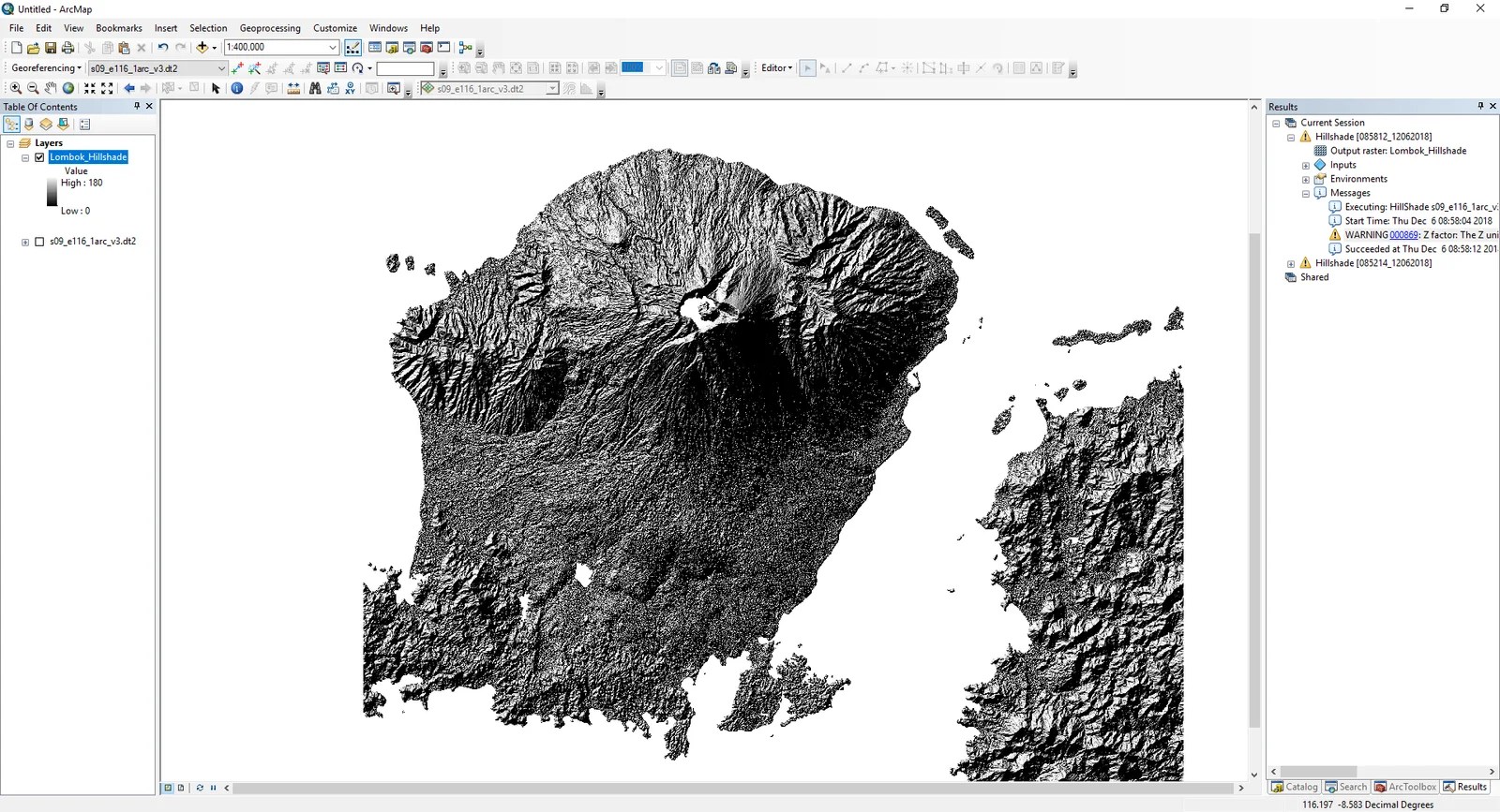 How To Create Hillshade Raster From Srtm On Arcgis 106 Gis Tutorial