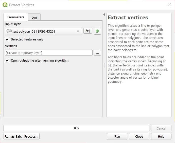 How To Extract Verticles From A Polygon In Qgis Gis Tutorial
