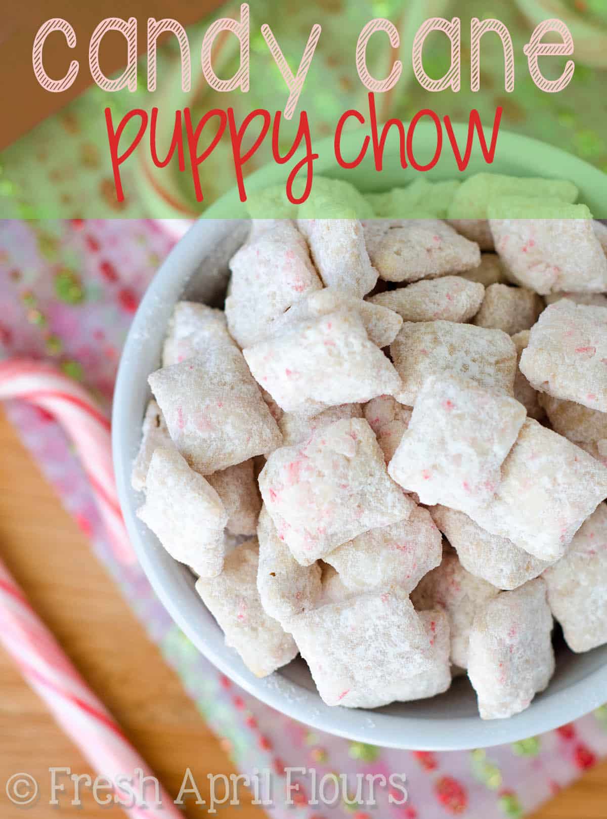 Candy Cane Puppy Chow
