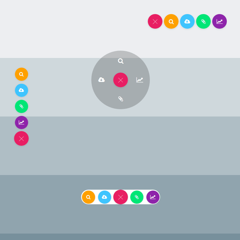 Material Action Buttons - - Fribly