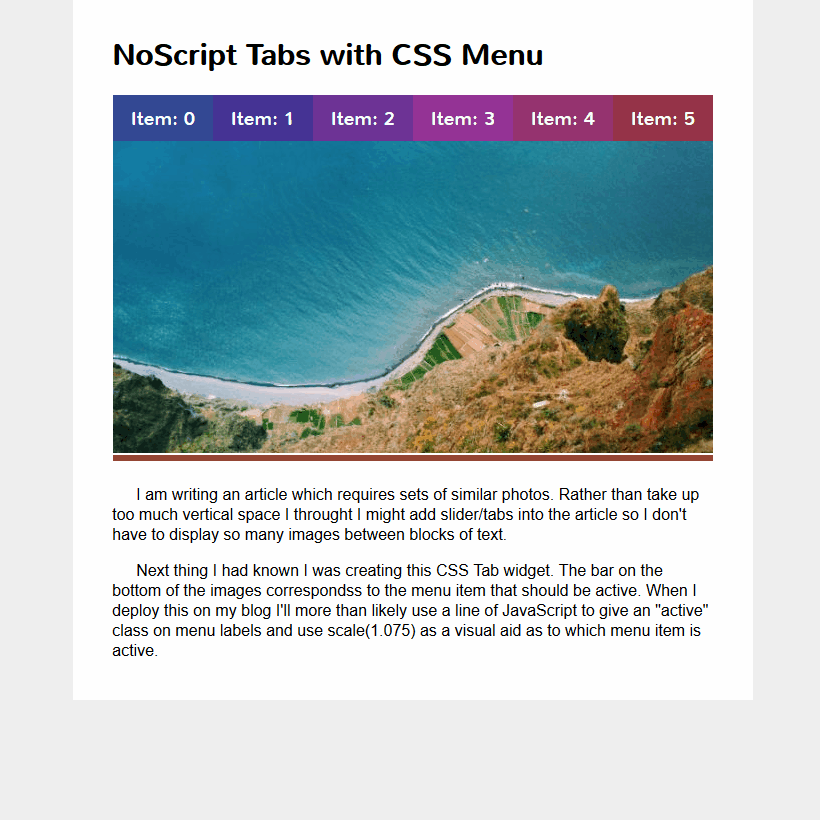 NoScript Tabs with CSS Menu - Coding - Fribly