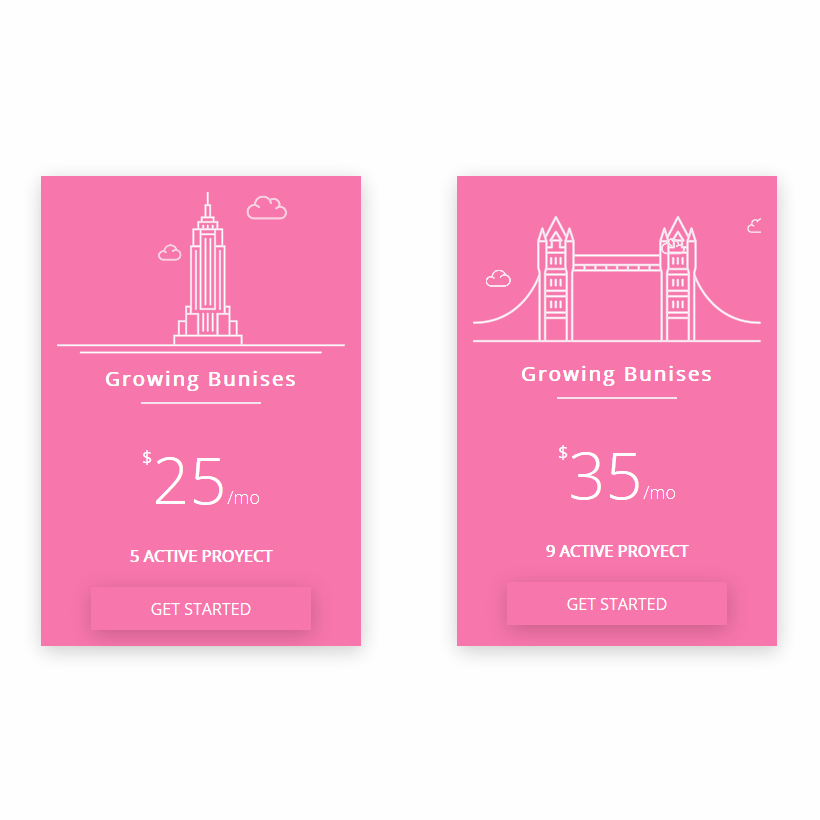 Pure CSS3 Animated Pricing Table - Coding - Fribly