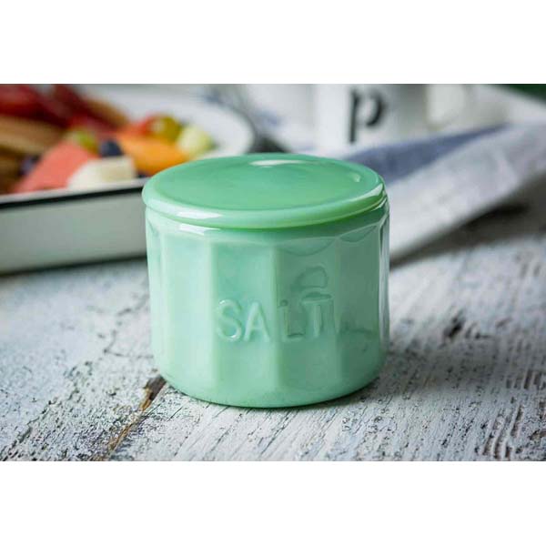 Glass Salt Keeper With Lid - Glass Designs