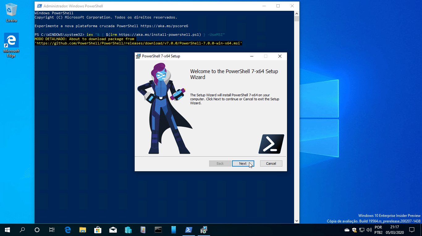 Instalação do Powershell 7.0 – Gabriel Luiz