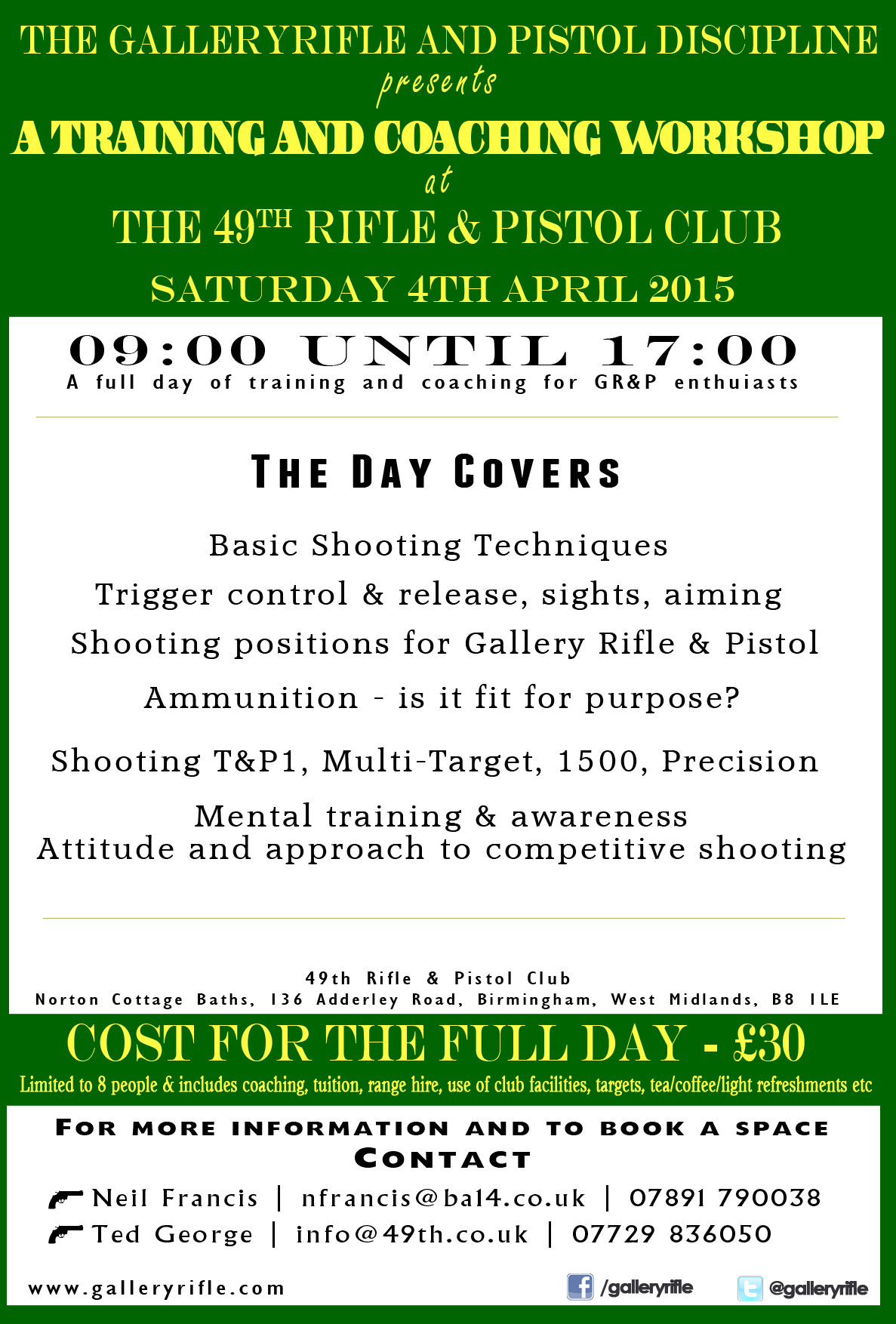 Training & Coaching Day - Galleryrifle