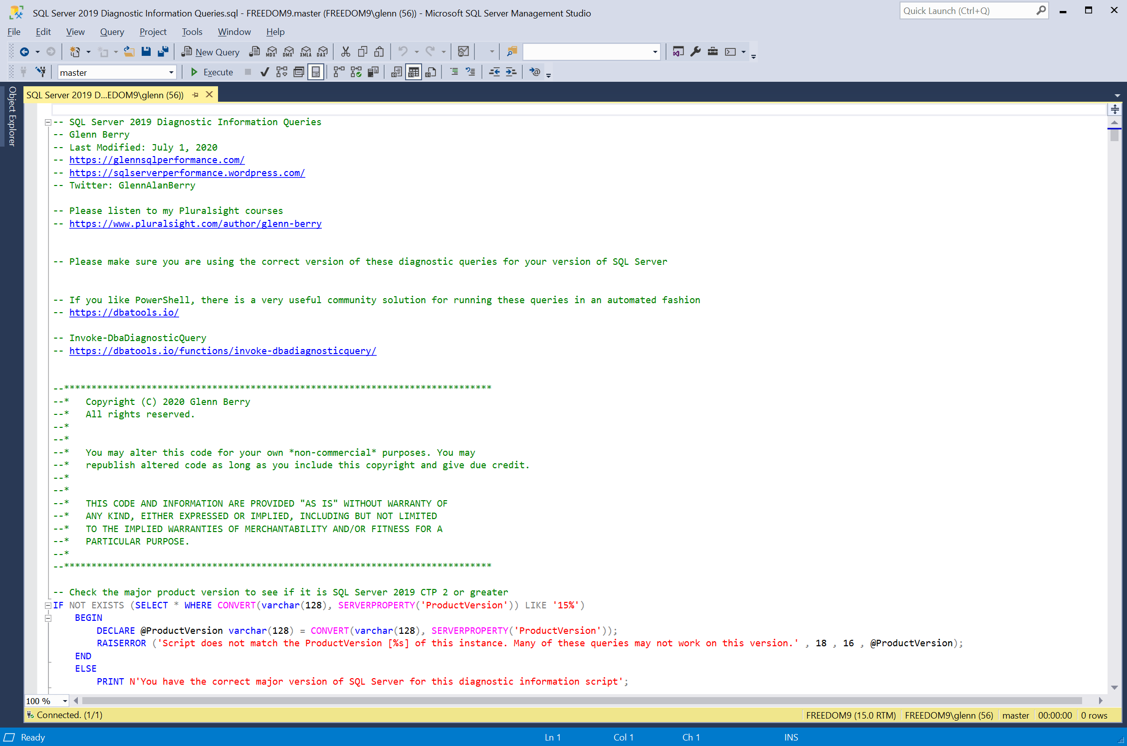 SQL Server Diagnostic Information Queries for July 2020 – Glenn's SQL ...