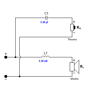 Tweeter Crossover Circuit Diagram