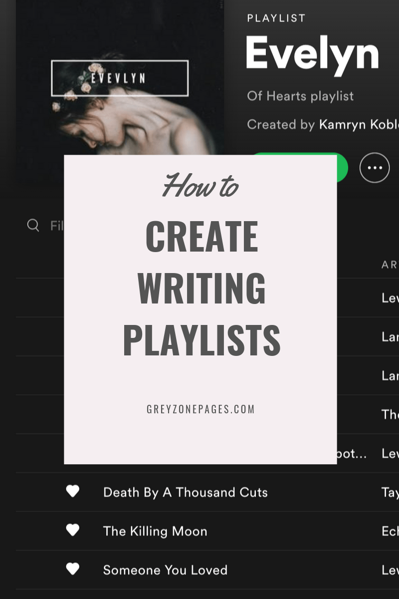How to Create Writing Playlists - GreyZone Pages