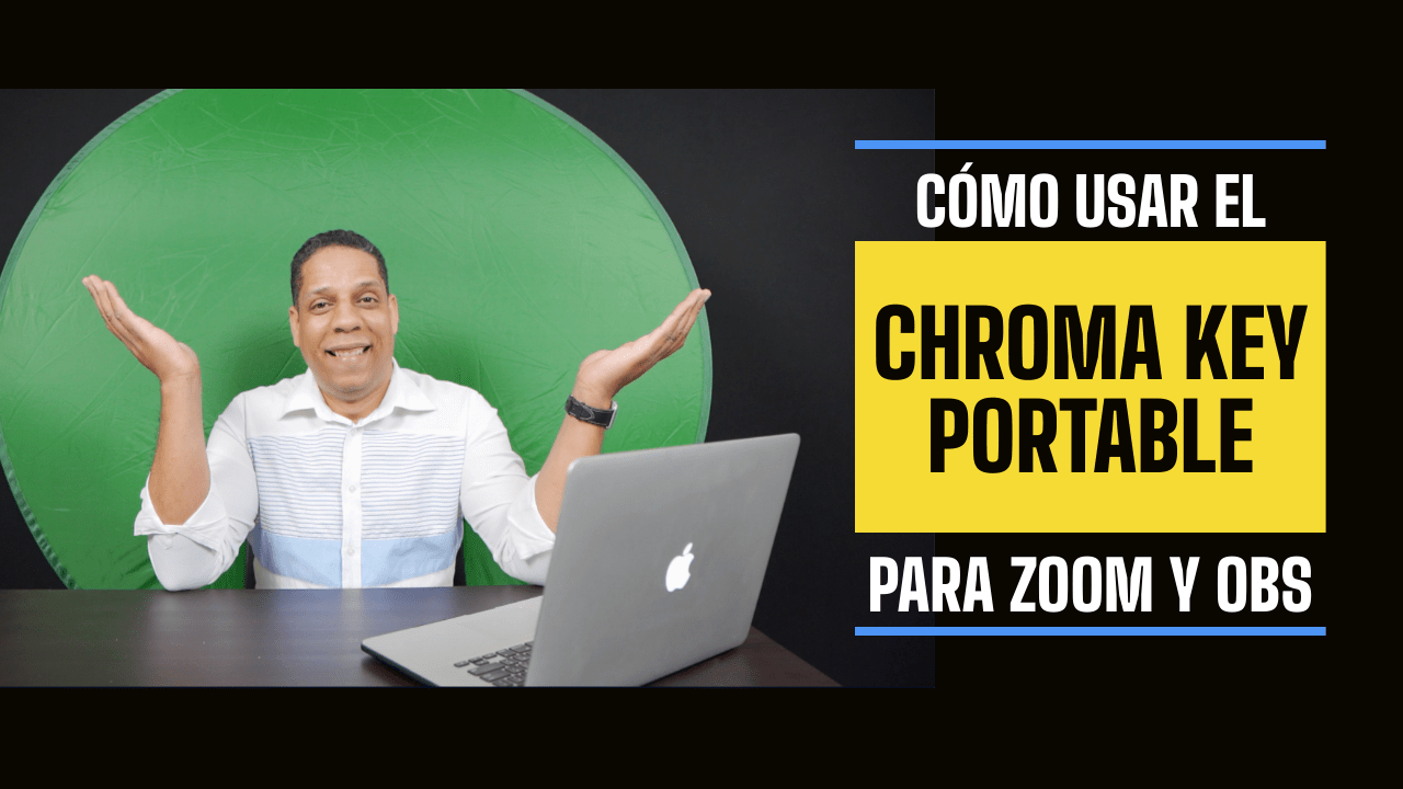 Chroma Key portable para Zoom, OBS o cualquier programa con fondos ...