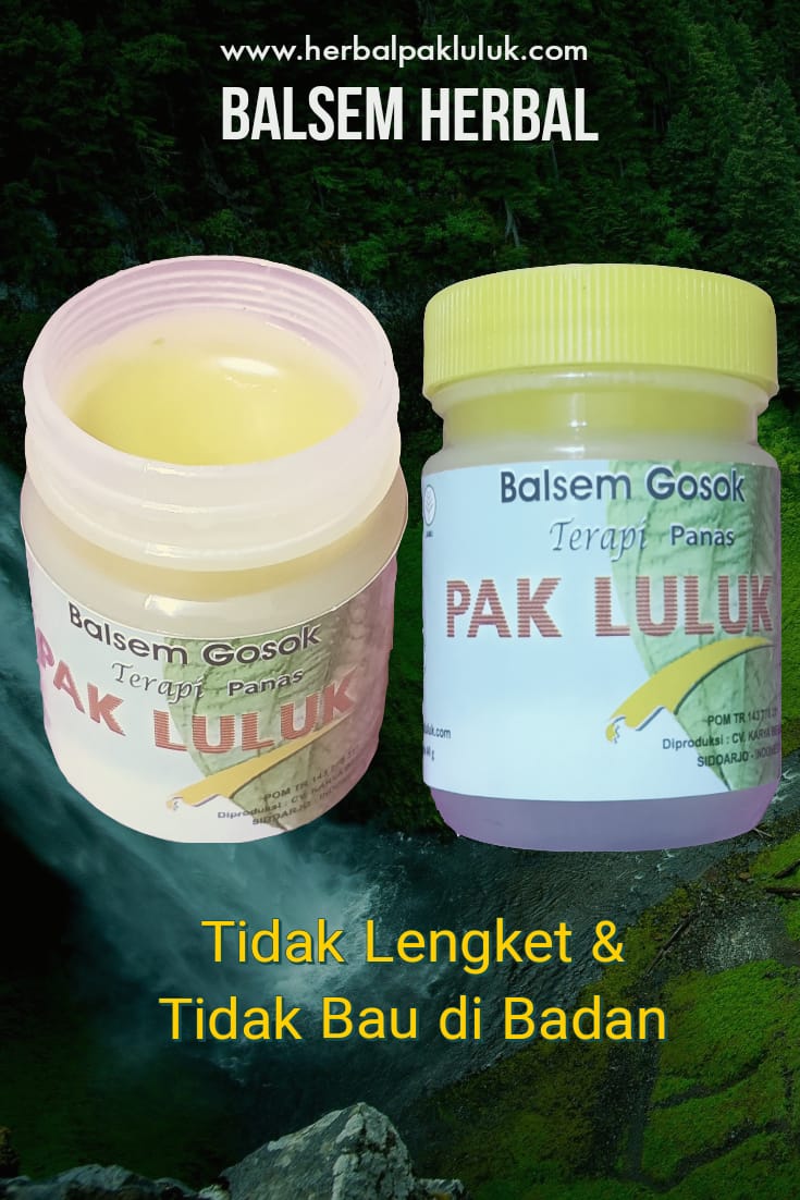 Balsem Herbal Pak Luluk Anti Lengket & Bau Serta Hangat Sepanjang hari