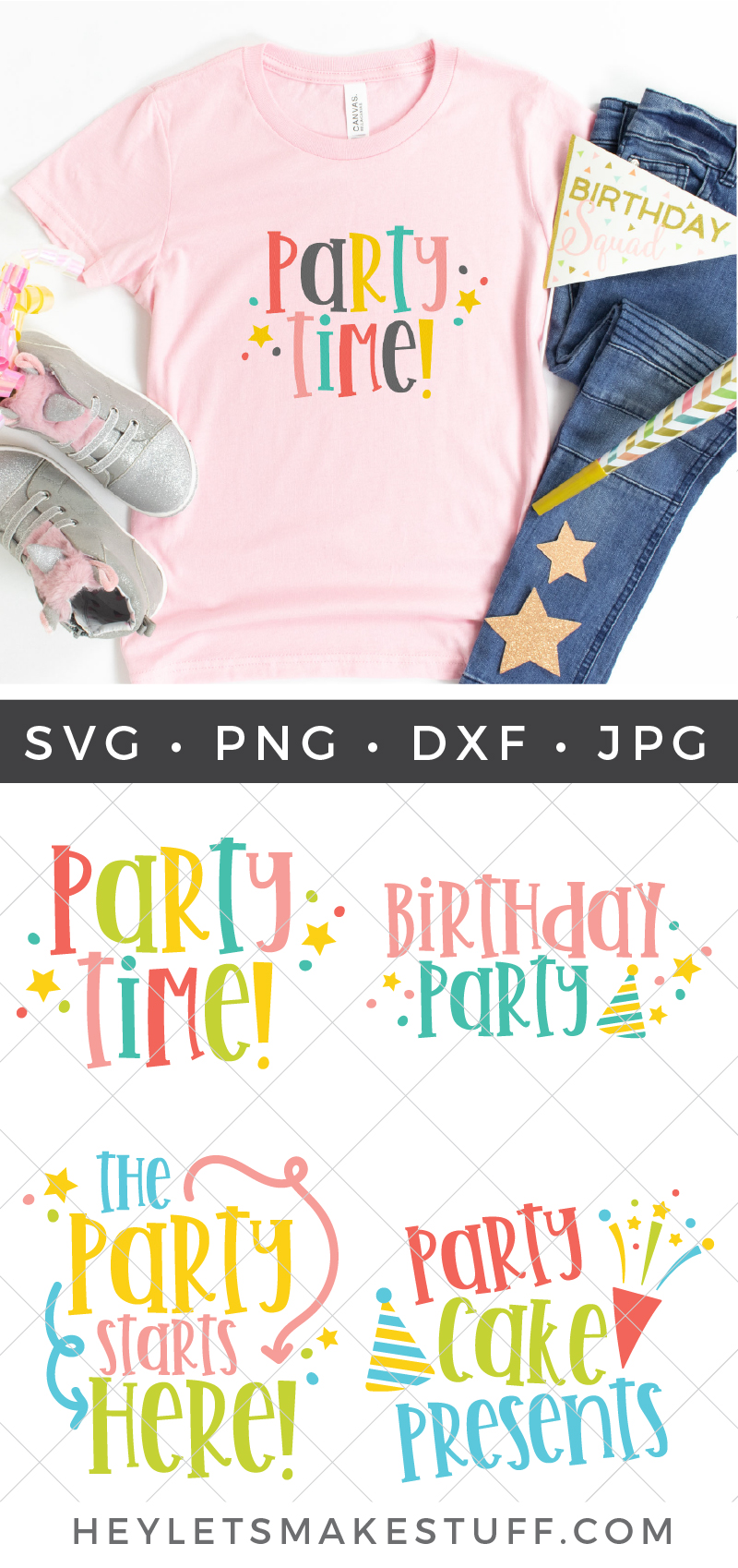 Svg Birthday Party Invitations
