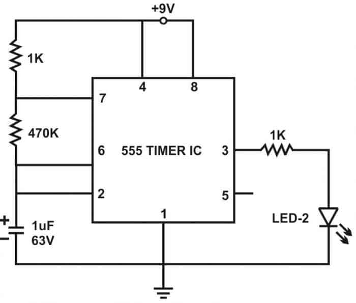 How To Make A Flashing Led Light Circuit
