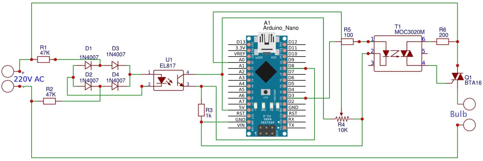 Circuit Diagram Of Fan Regulator Using Diac And Triac