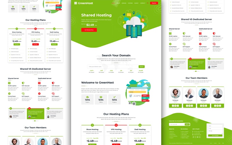 Web Hosting HTML Template Free Download - HTML Codex