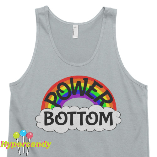Power Bottom Rainbow Gay Pride Tank Top - Hypercandy