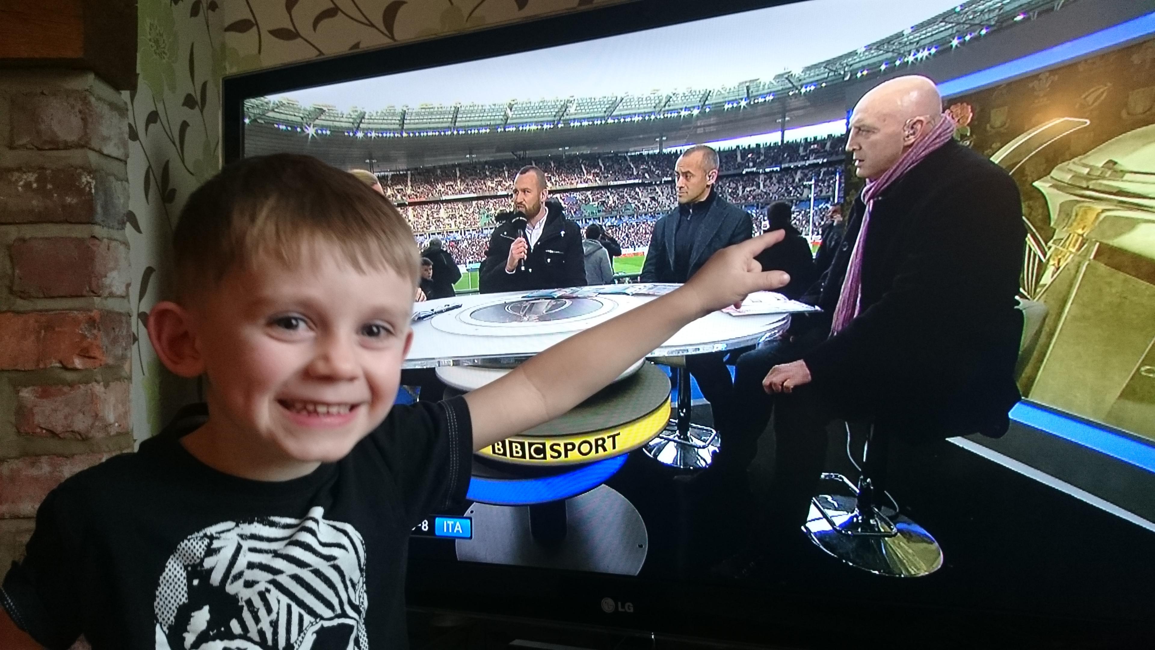 My son thinks Gru knows all about Rugby Union… – cute pic