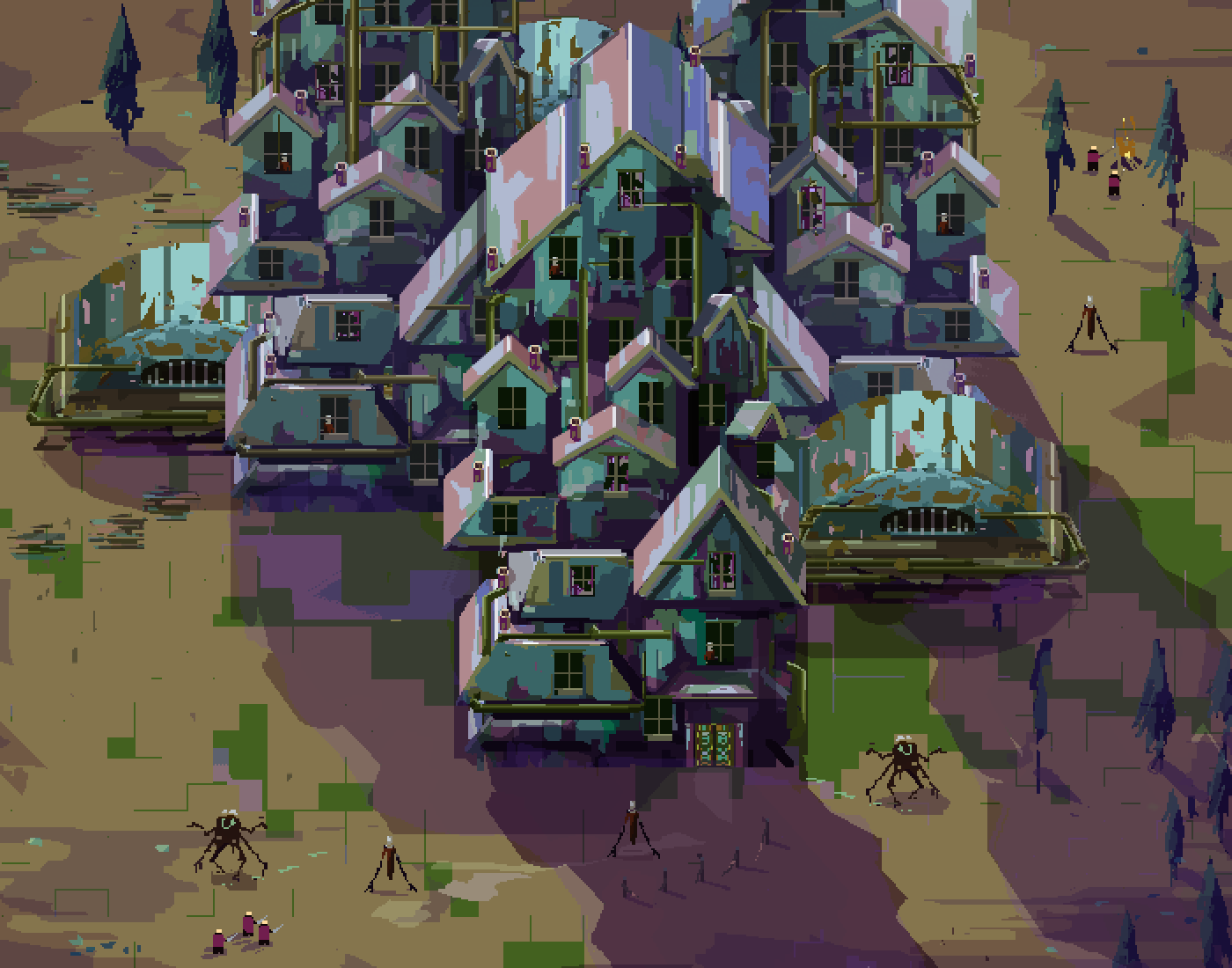 161+ Overgrown City Pixel Art Excelente