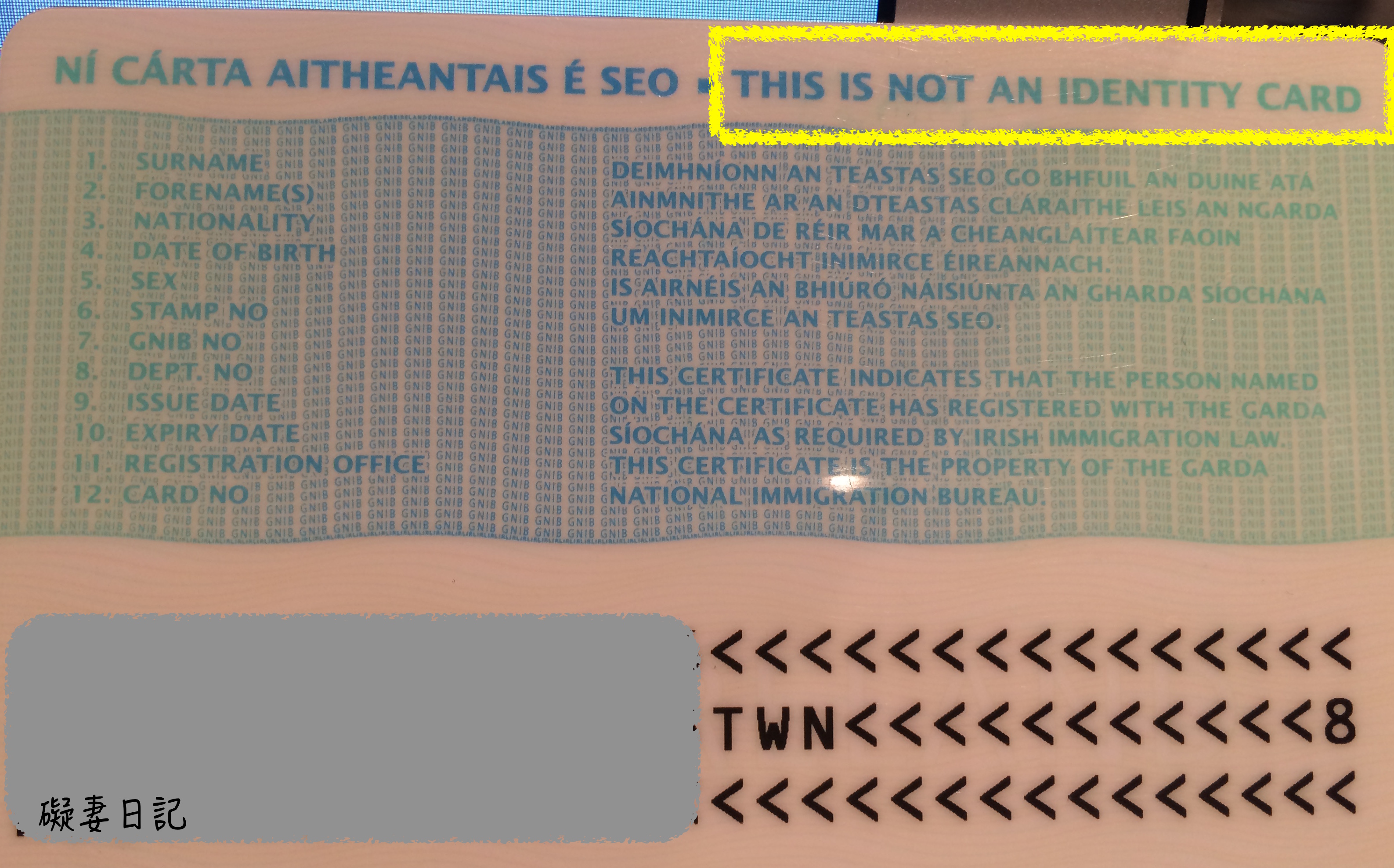 愛爾蘭打工度假 必辦GNIB Card-Dublin辦卡流程 | 礙妻日記