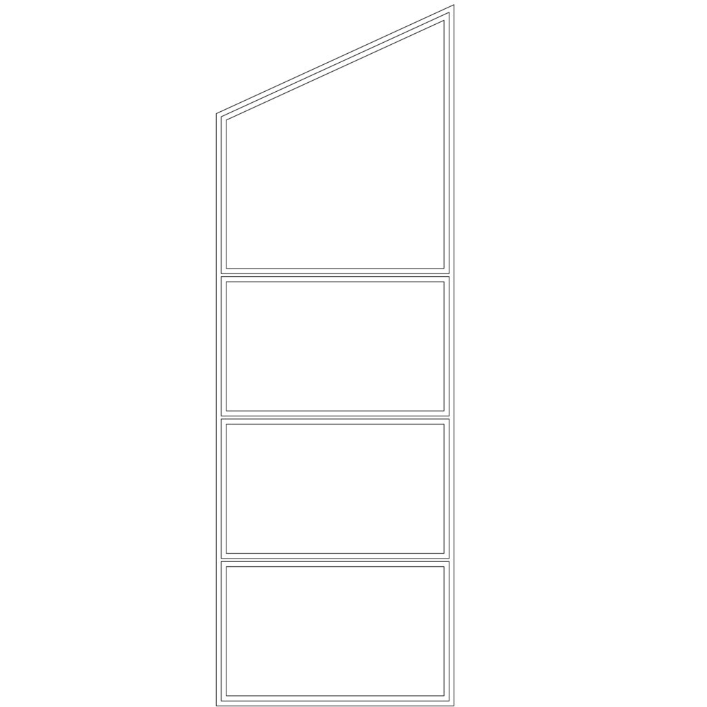 Raked windows - Idealcombi UK - Angled & Triangle Windows