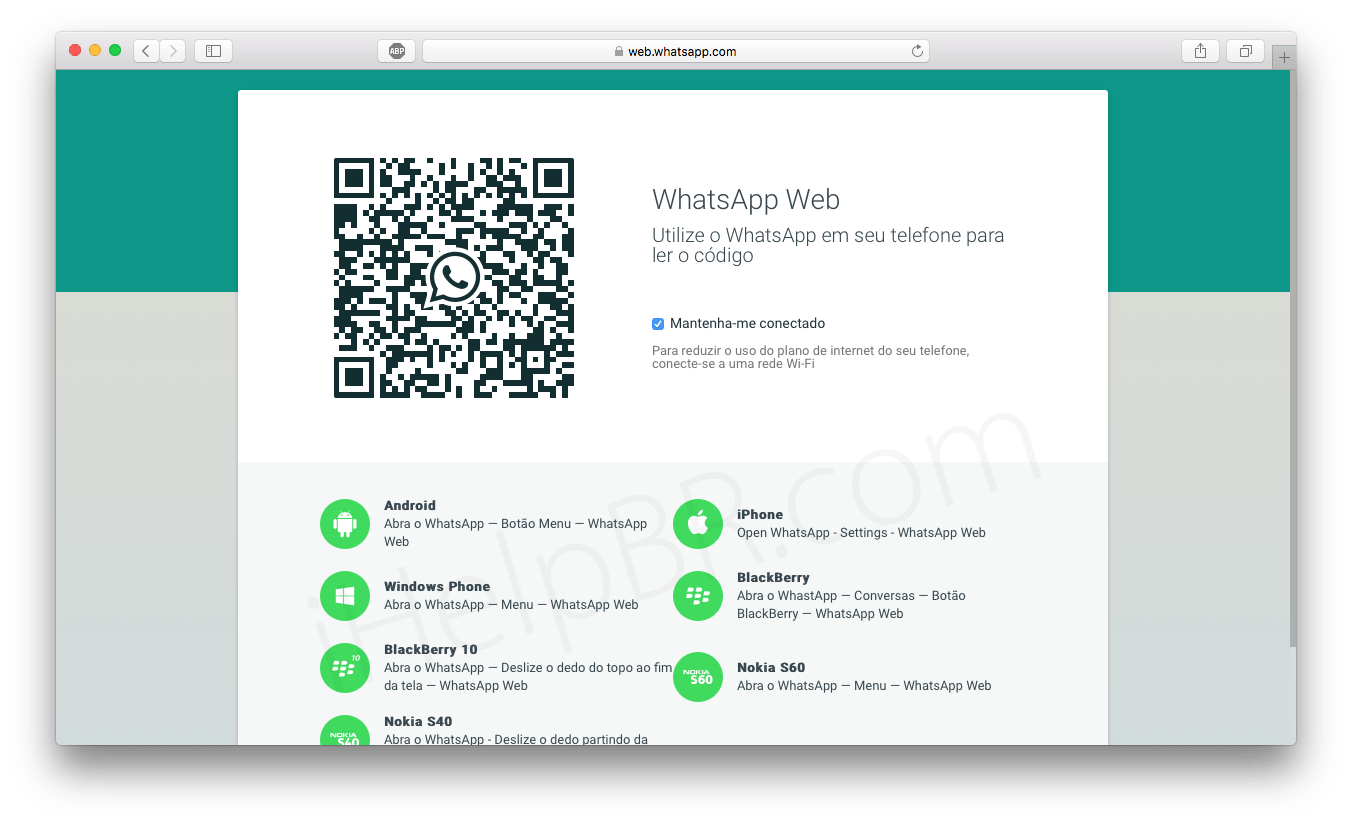 WhatsApp Web começa a funcionar para usuários de iPhone | iHelp BR