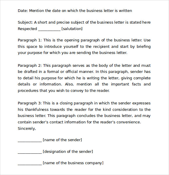 Standard Business Letter Format Spacing : How To Format A Uk Business ...