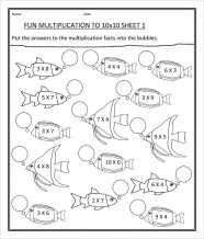 Multiplication Math Facts Worksheets Pdf Worksheets Free Download 5th