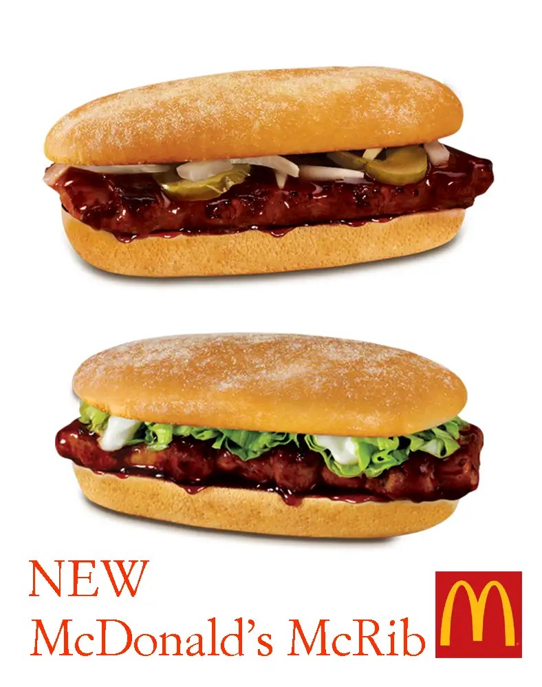 Satisfy your barbecue craving at McDonald’s with the new McRib ...