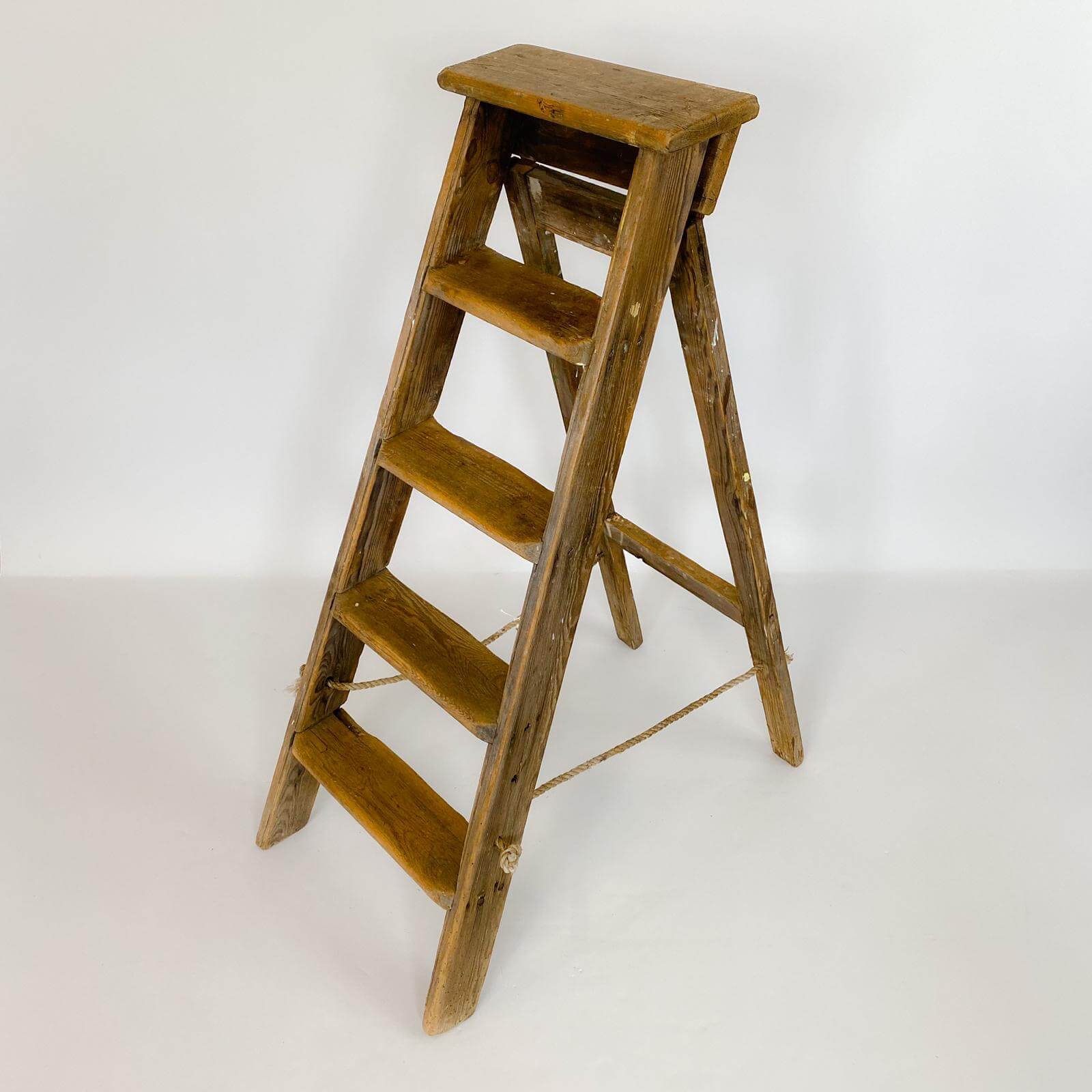 Wooden Step Ladder - Indigo Sprout
