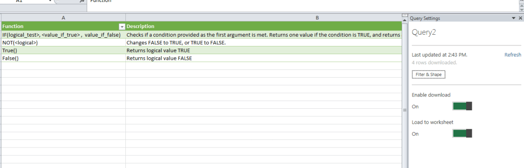 Web Scraping Tables Using Excel Add In Data Explorer Preview Insight Extractor Blog