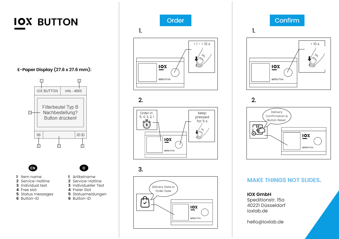 IoT Button Workflow - Quick Start Guide - IOX GmbH
