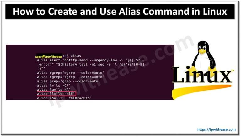 How to Create and Use Alias Command in Linux - IP With Ease