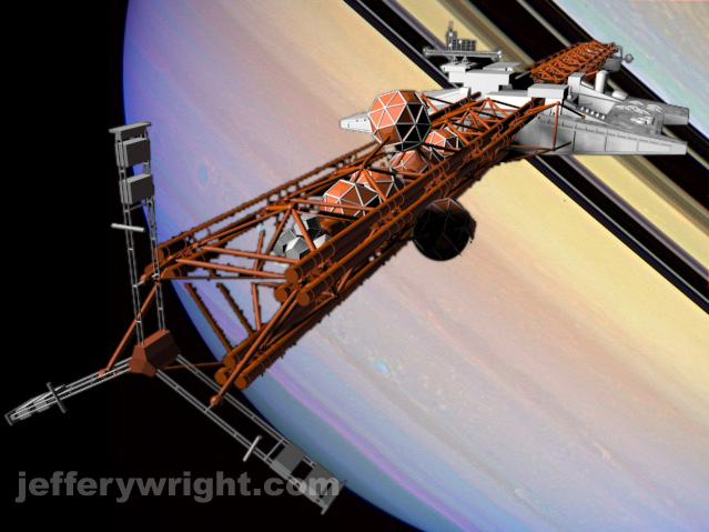 Silent Running Valley Forge 3D Model: Vintage 70's Science Fiction Movie