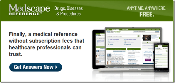 Something new from Medscape – Medscape REFERENCE