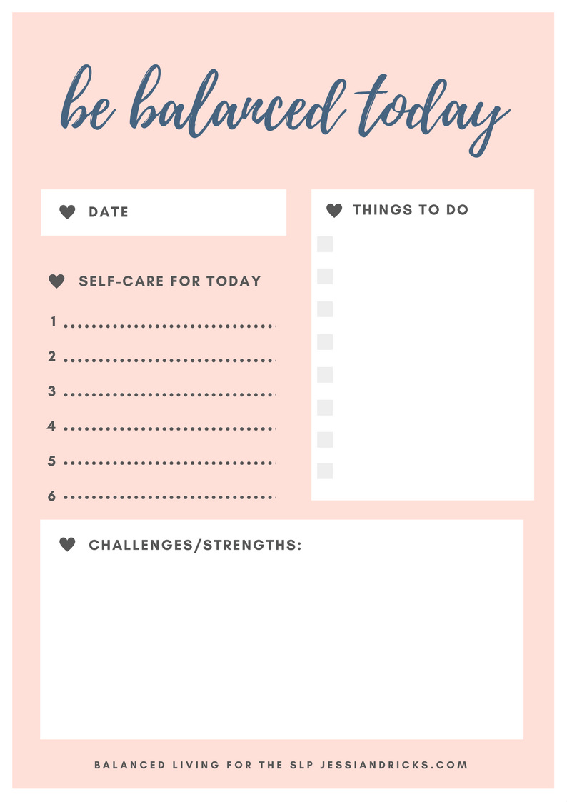 Balanced Day Guide - JessiAndricks.com