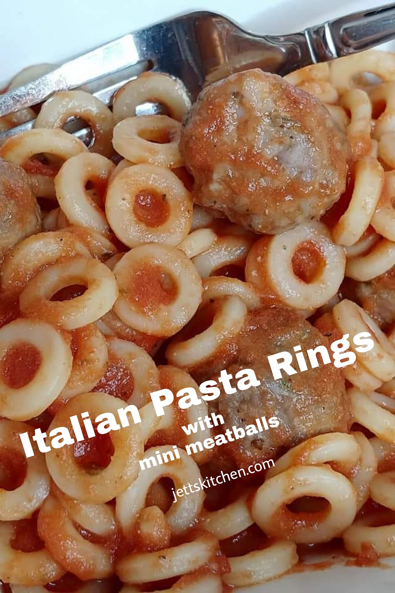 Italian Pasta Rings with Mini Meatballs - Jett's Kitchen
