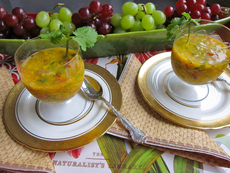 Mango Gazpacho - Enchanting Summer Soup - jittery cook
