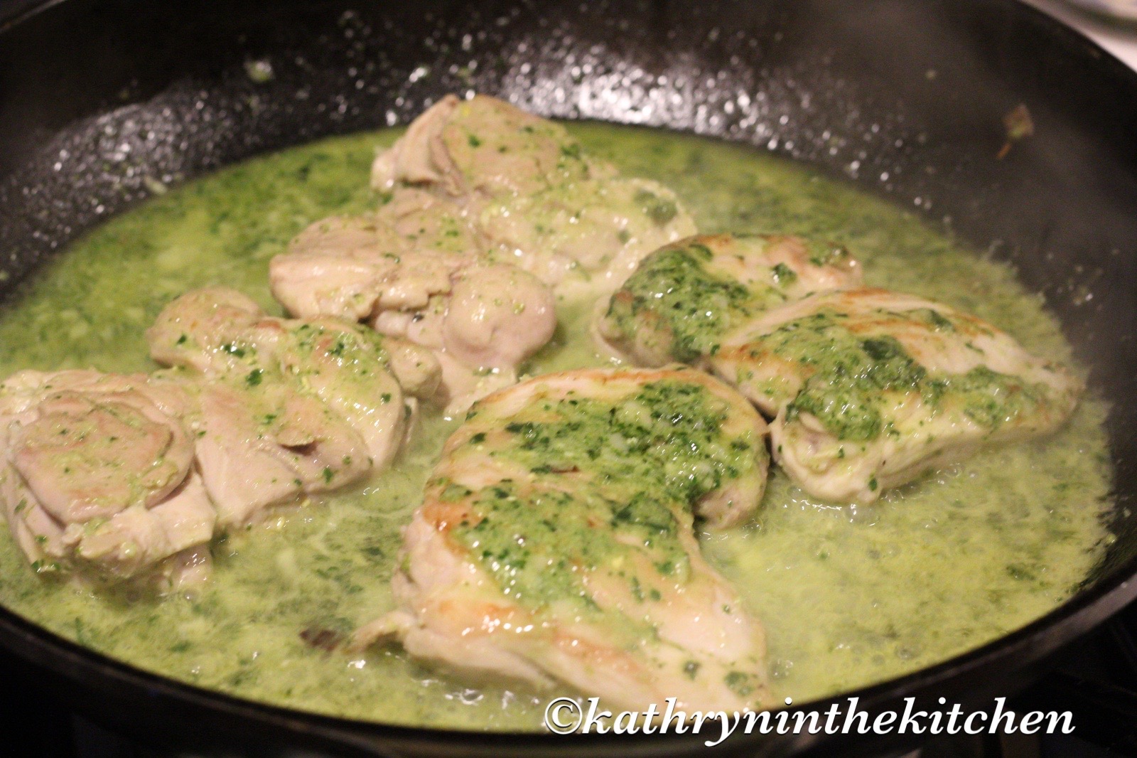 Family visits – Chicken with Pesto & Mushroom | Kathryn in the kitchen ...
