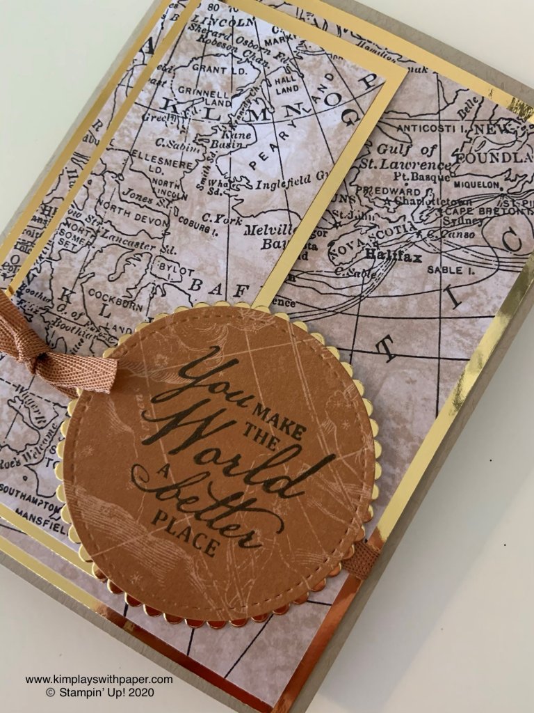 Beautiful World Card Tutorial - Kim Plays with Paper