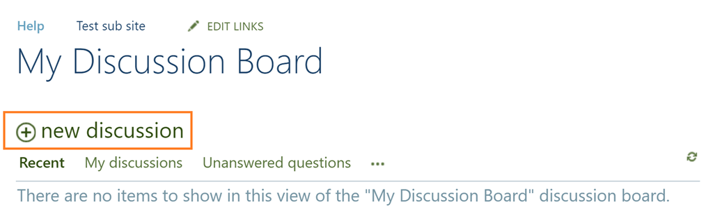 Create a SharePoint Online Discussion Board - Kloud Help