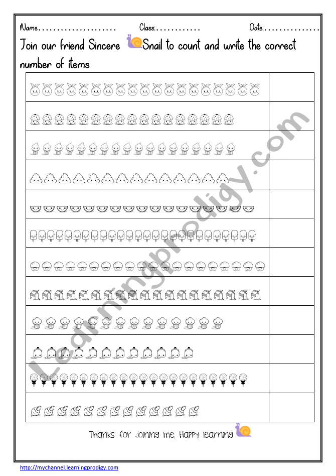 Grade One Math Worksheet | Counting Worksheet for Students | Math ...