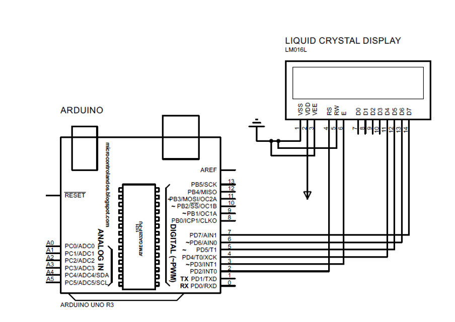Lcd Display Schematic Diagram - Circuit Diagram