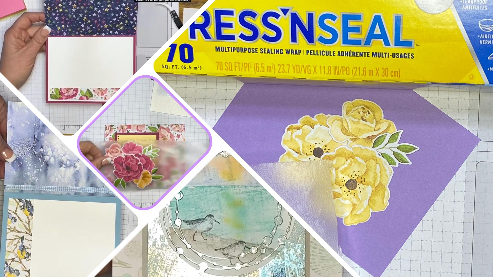 Tips for Press'nSeal with Designer Series Paper - Lisa Goodell