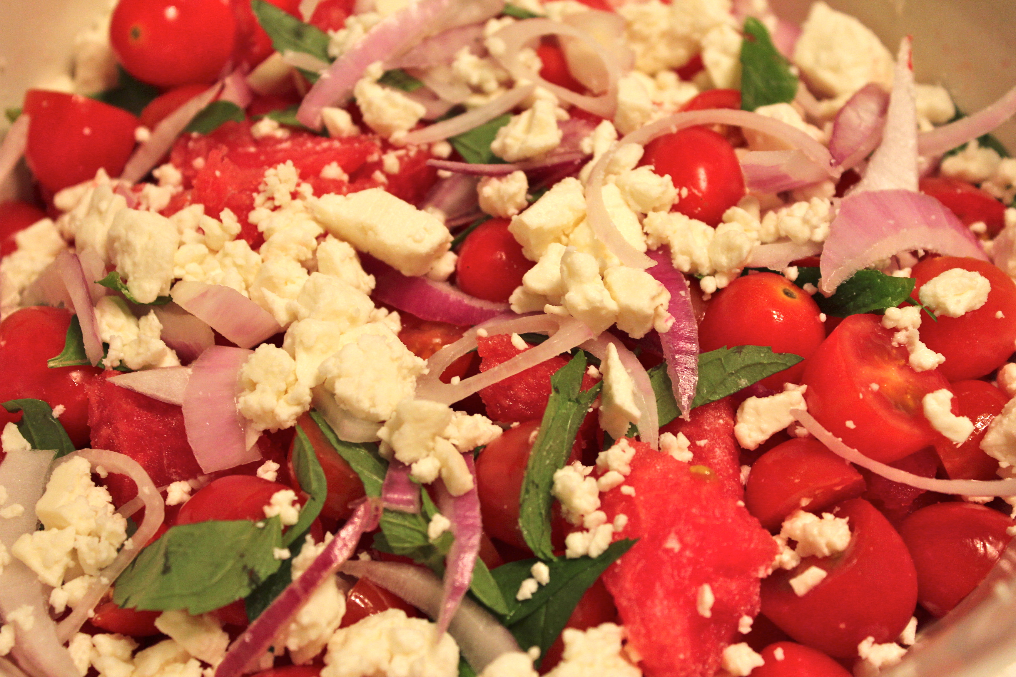 Watermelon Tomato Salad