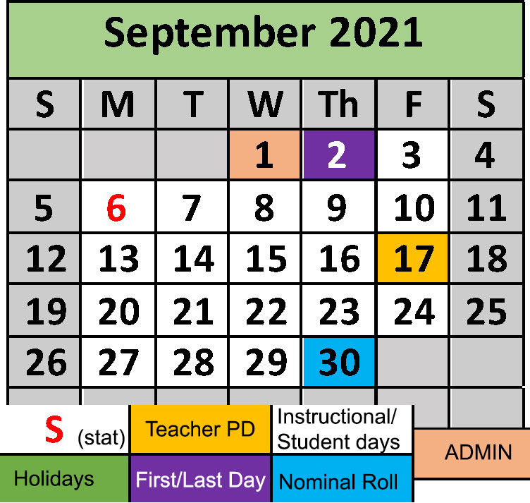 2021-2022 LLRIB SCHOOL CALENDAR | Lac La Ronge Indian Band Education
